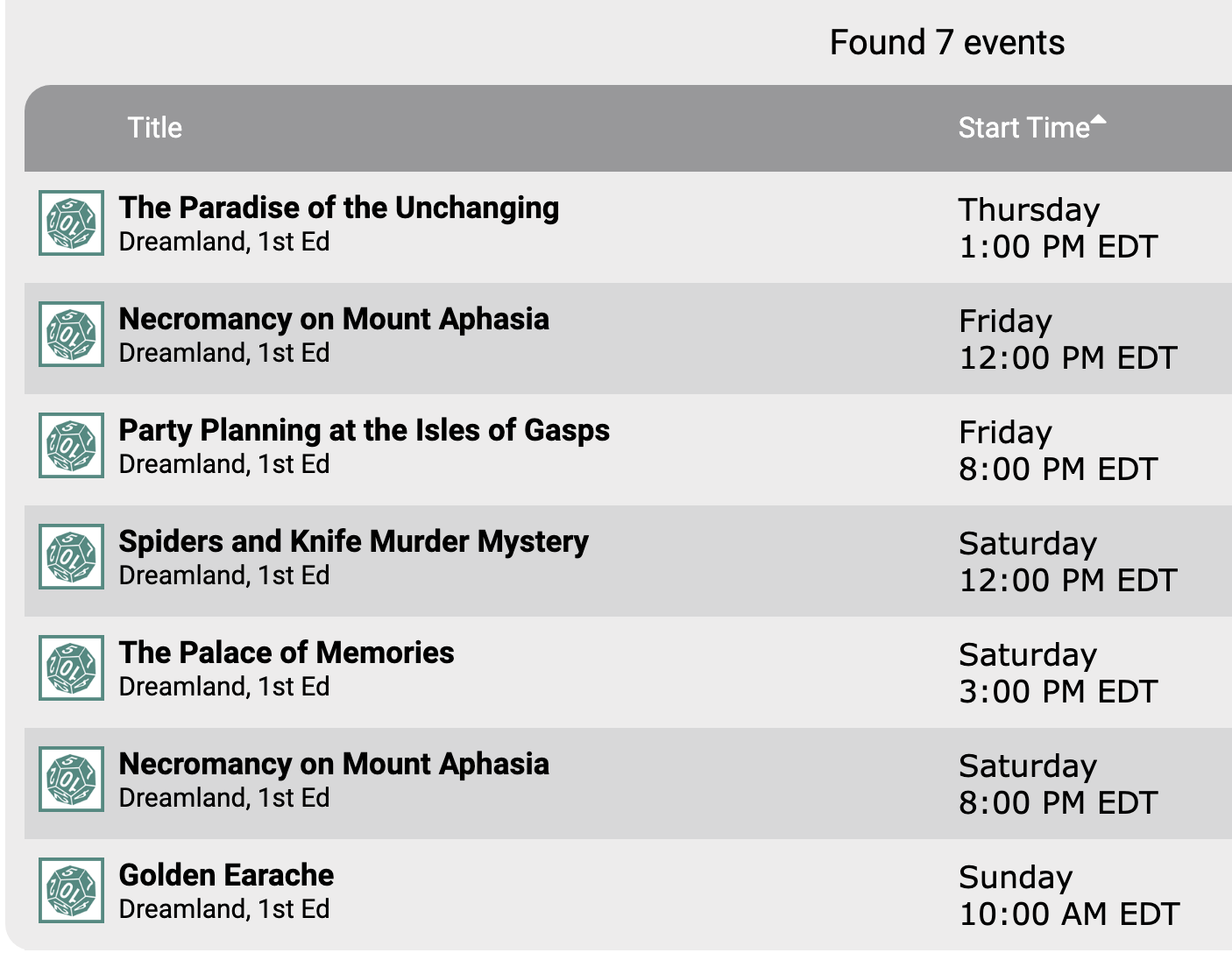 Dreamland at GenCon Online - DREAMLAND RPG